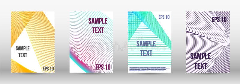 Geometric Template with Lines Stock Vector - Illustration of business ...