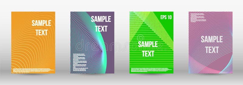 Geometric Template with Lines Stock Vector - Illustration of concept ...