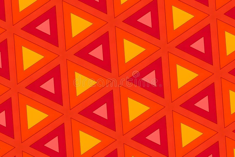 Repeating Triangle Pattern Geometric Design in Warm Colors Stock ...