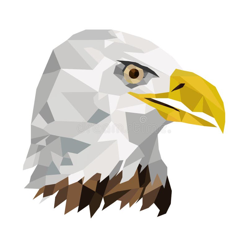 Geometric Texture Eagle Icon Stock Illustration - Illustration of ...
