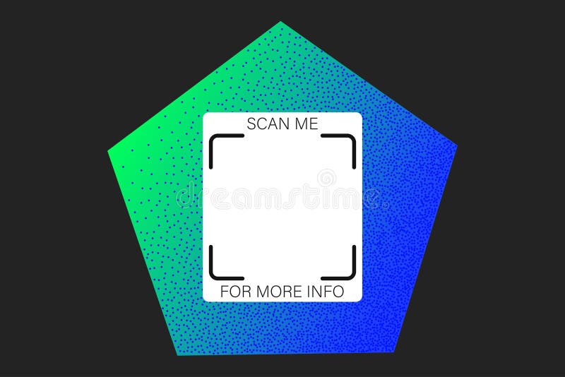 Geometric Textured QR Code Vector Element, Scan Me Phone Label Template ...