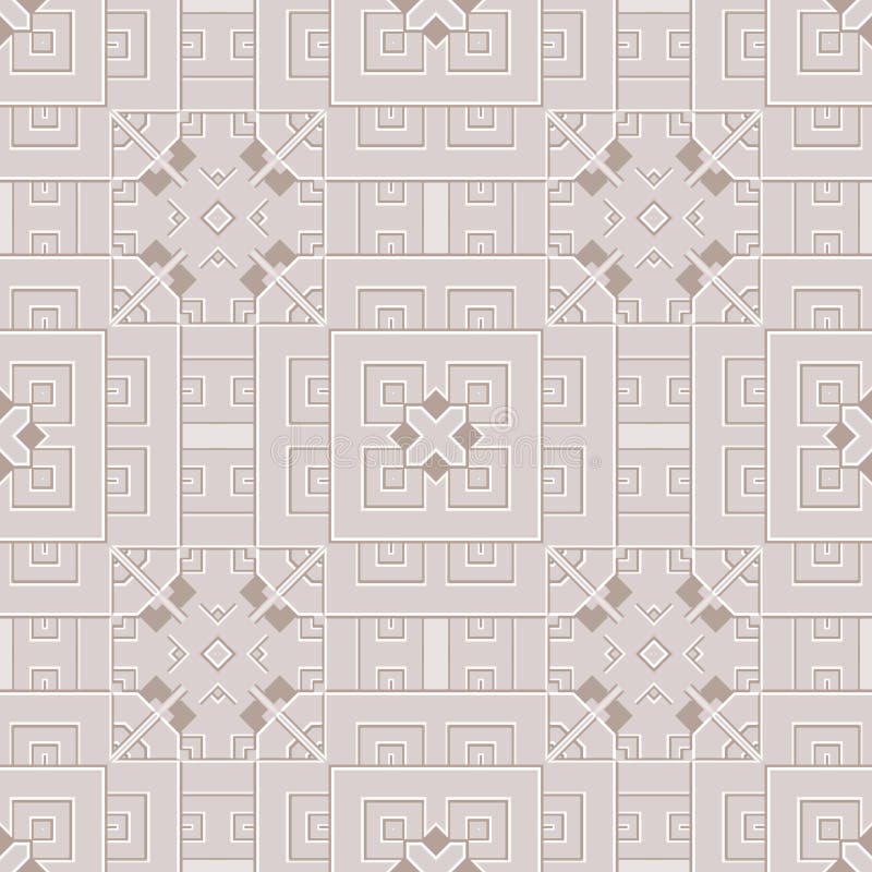 Geometric Textured Squares Seamless Pattern. Embossed Vector Background ...