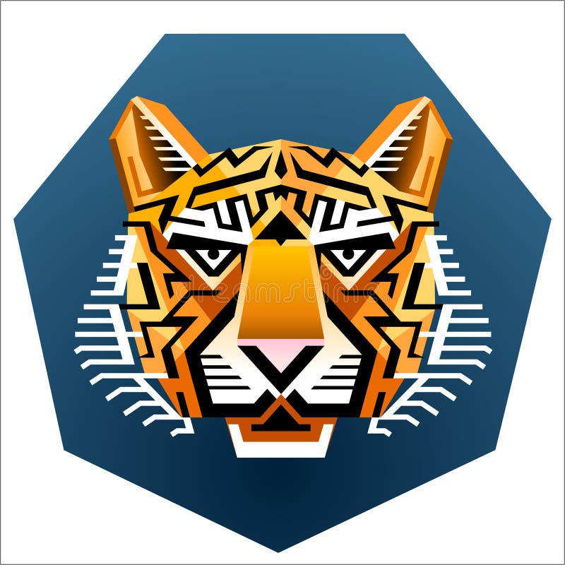Geometric Tiger Stock Illustrations – 17,915 Geometric Tiger Stock ...