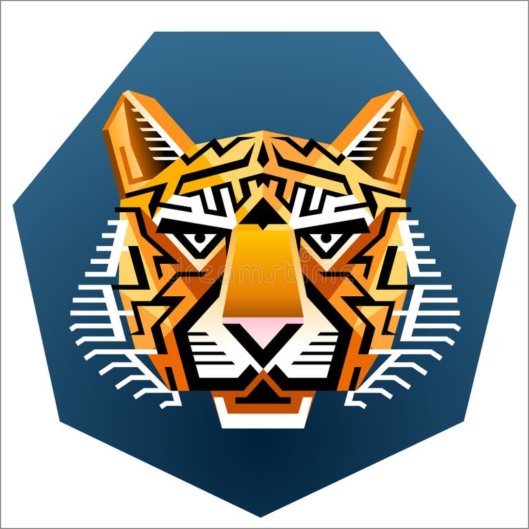 Geometric Tiger Stock Illustrations – 17,520 Geometric Tiger Stock ...
