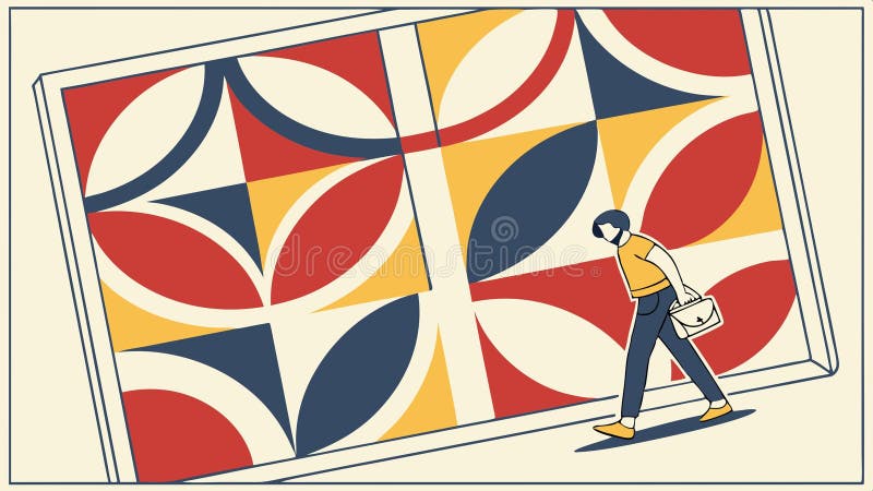 Geometric Tile Design, Colorful Pattern and Decorative Art Vector ...