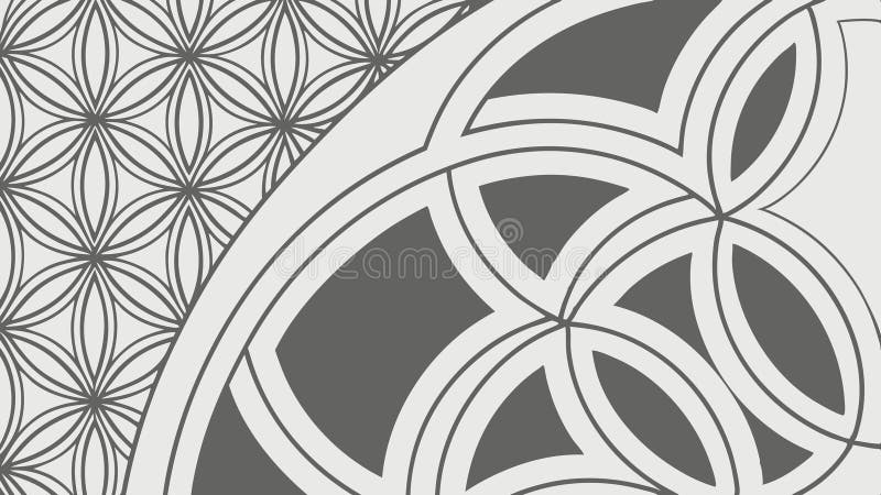 Geometric Tile Pattern Abstract Design Decorative Floor Art Vector Design Generative Ai Stock