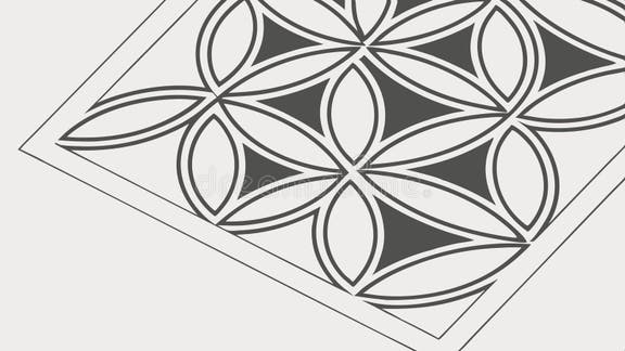 Geometric Tile Pattern Design Abstract Motif Decorative Floor Art Vector Design Generative Ai