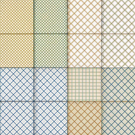 Geometric Tile Patterns in Various Colors and Textures Stock ...
