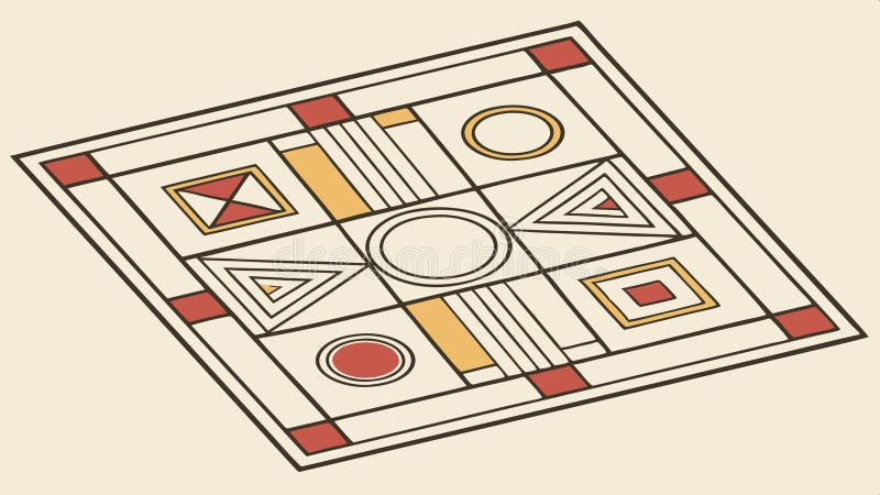 Geometric Tiles Floor Pattern, Modern Interior Design Vector Design ...