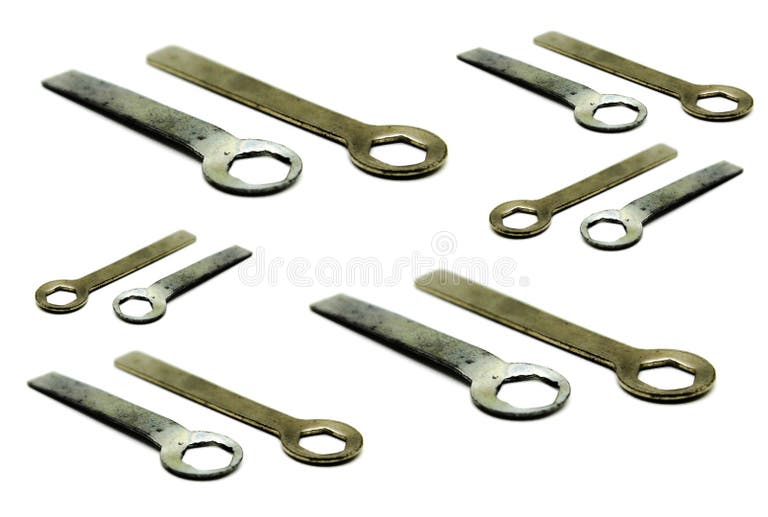 Geometric Tools Isolated on White Background Stock Image - Image of ...