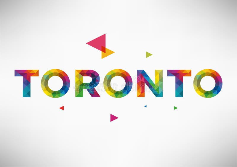 Geometric Toronto City Vector Design Stock Vector - Illustration of ...