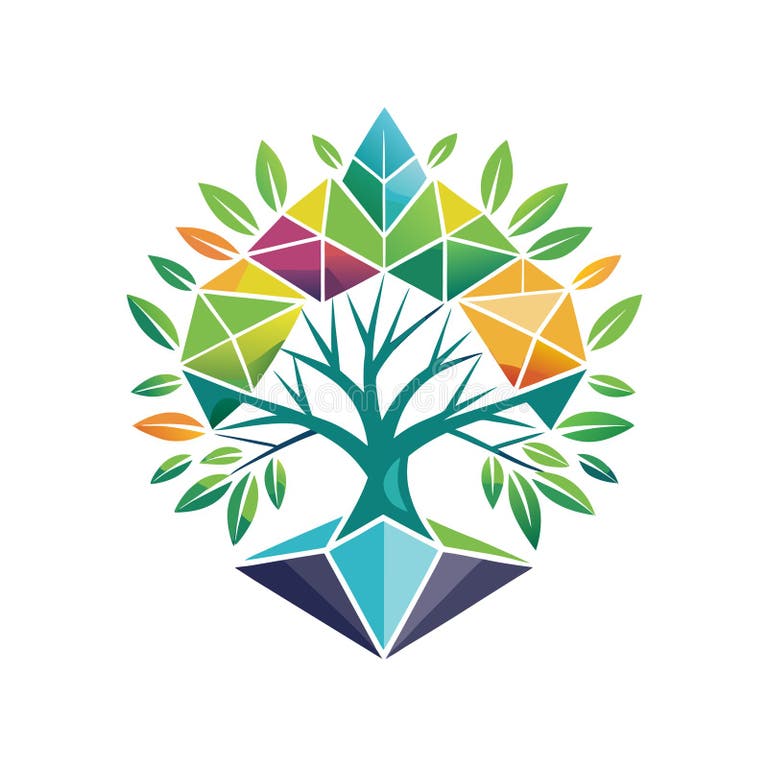 Stylized Geometric Tree Logo Stock Illustrations – 2,663 Stylized ...