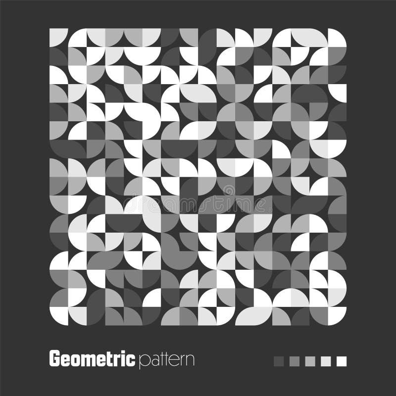 Geometric Trendy Pattern, Bauhaus Style. Modern Colorful Background ...