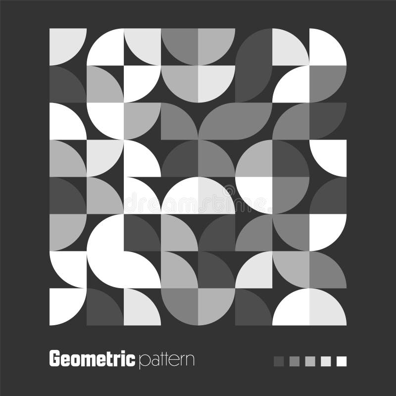 Geometric Trendy Pattern, Bauhaus Style. Modern Colorful Background ...