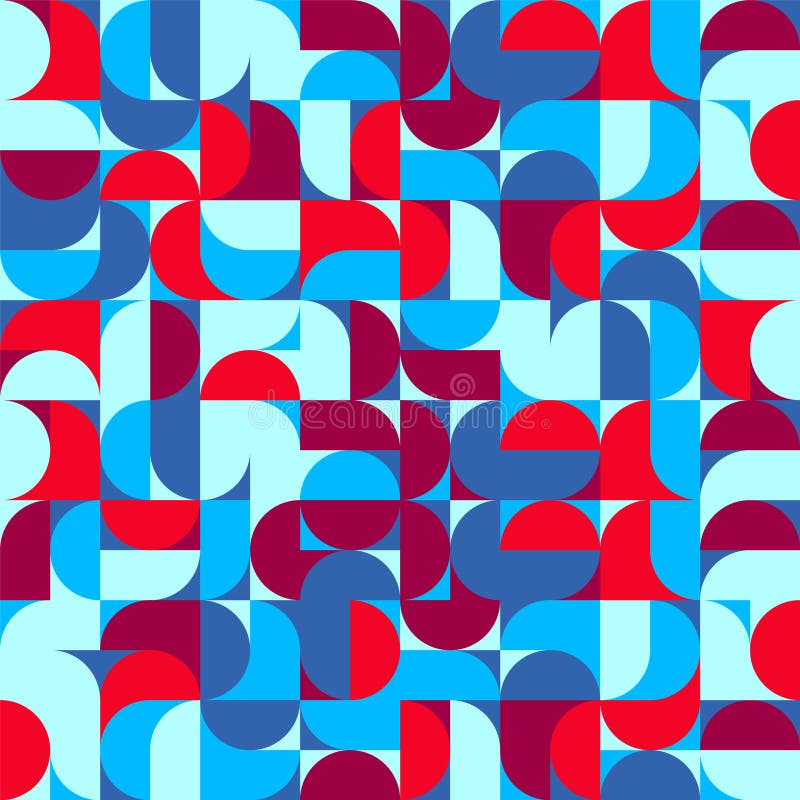 Geometric Trendy Pattern. Modern Colorful Background with Simple ...