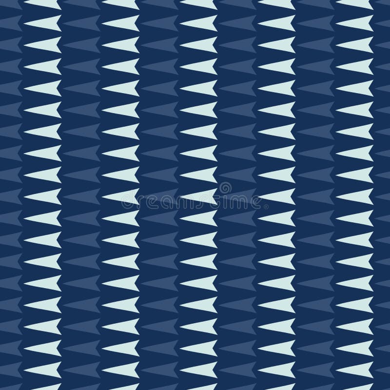 Geometric Triangle Arrrow Stripes Seamless Vector Pattern. Hand Drawn ...