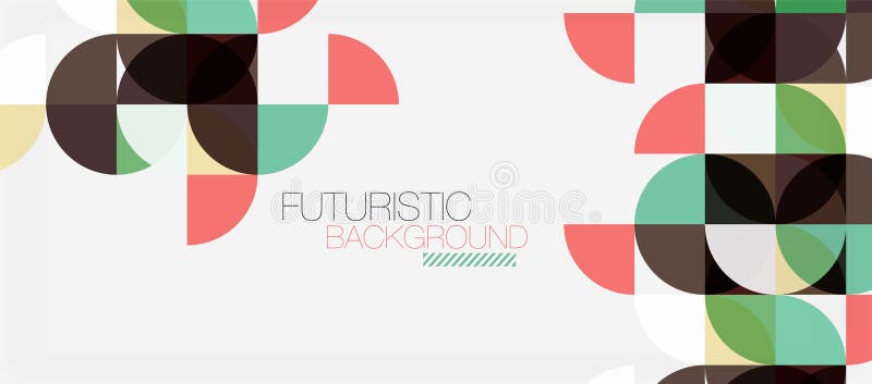 Geometric Triangle and Circle Shape, Wide Abstract Background Stock ...