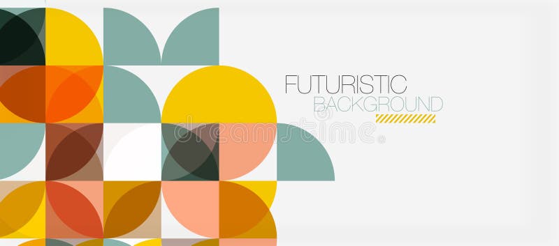 Geometric Triangle and Circle Shape, Wide Abstract Background Stock ...