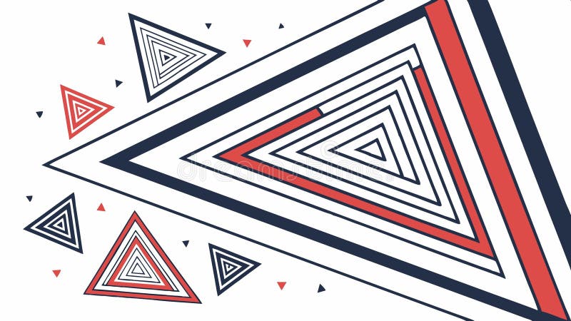 Geometric Triangle Design, Abstract and Decorative Element Vector ...