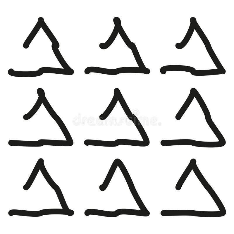 Geometric Triangle Elements. Abstract Sharp Shapes. Grunge Outline ...