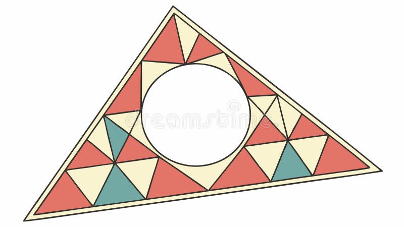 Geometric Triangle Frame, Modern Abstract Border Design, Vector Design ...