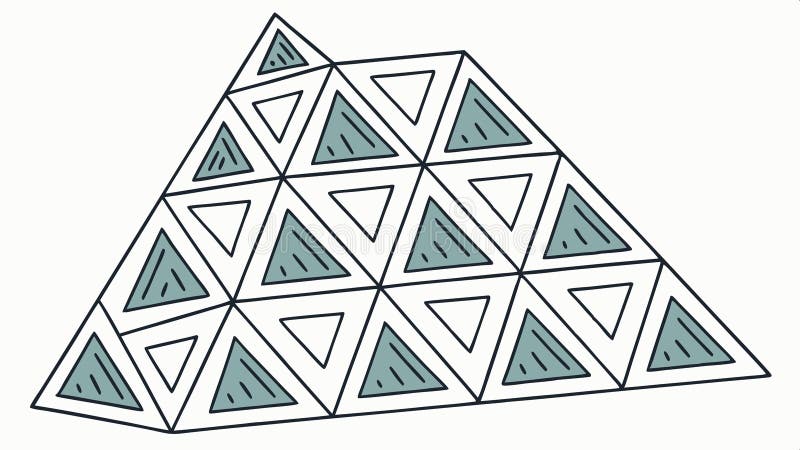 Geometric Triangle Grid Pattern Abstract Design Element Vector Design