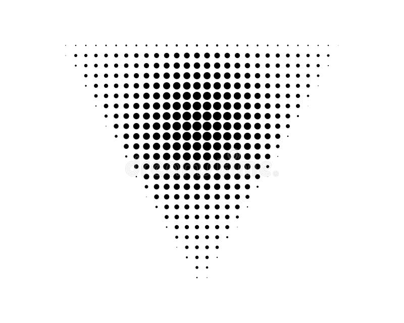 Geometric Triangle Halftone Abstract Pattern Stock Illustration ...