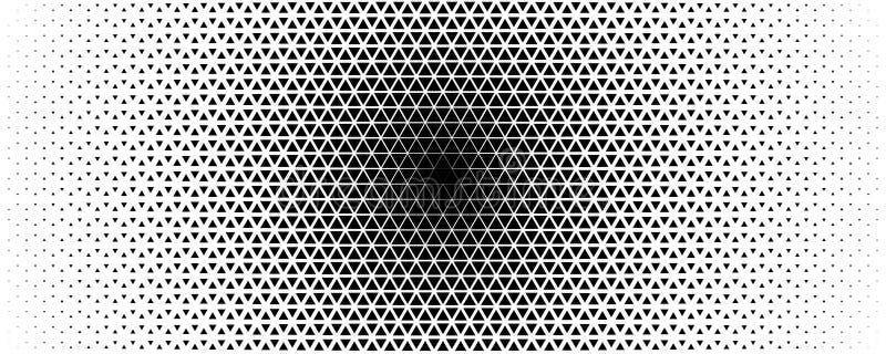 Geometric Triangle Halftone Pattern with Optical Illusion Effect ...