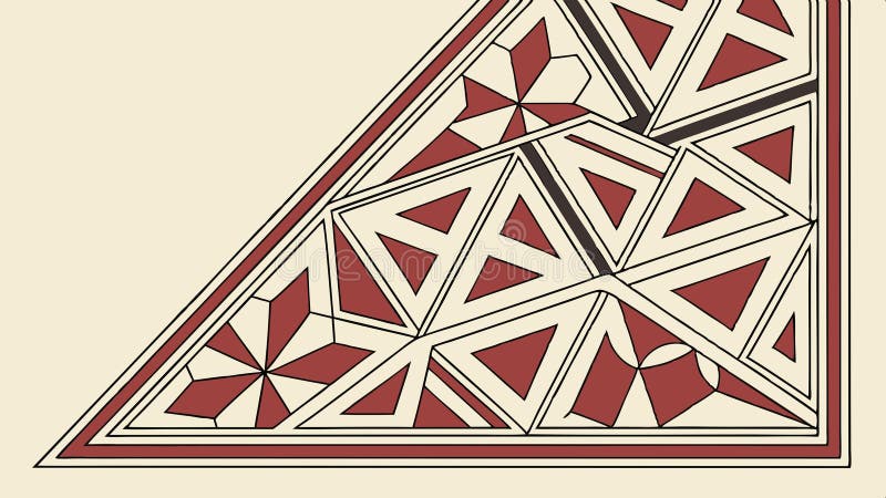 Geometric Triangle Pattern Abstract Design Vector Art Generative Ai Stock Vector Illustration