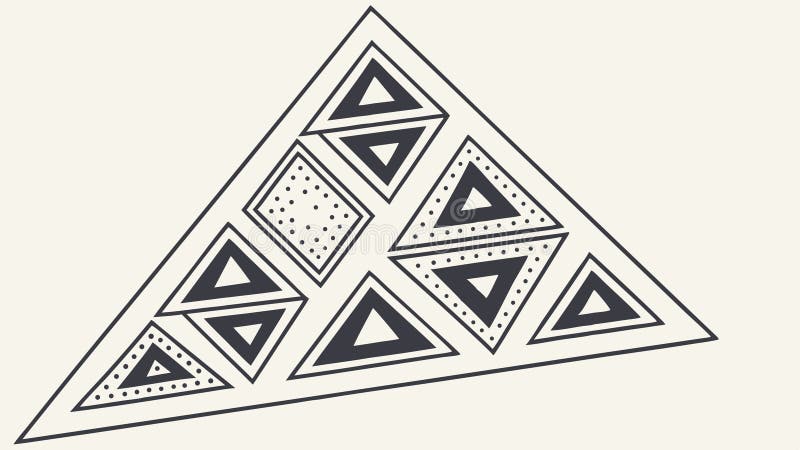 Geometric Triangle Pattern Abstract Modern Design Vector Design Generative Ai Stock Vector