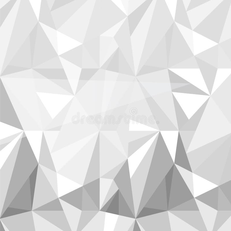 Geometric Triangle Pattern Background Grey White Vector Stock Vector ...
