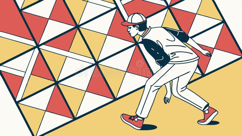 Geometric Triangle Pattern Design Modern Abstract Background Texture Vector Design Generative