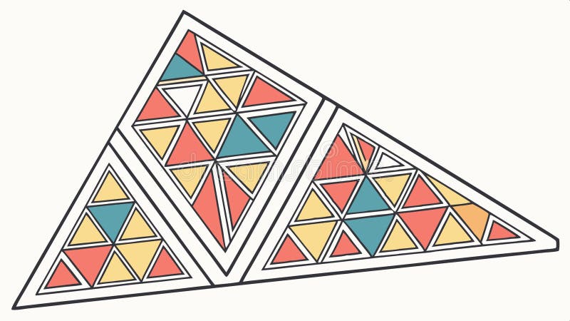Geometric Triangle Pattern Vector, Abstract Design and Modern Art ...