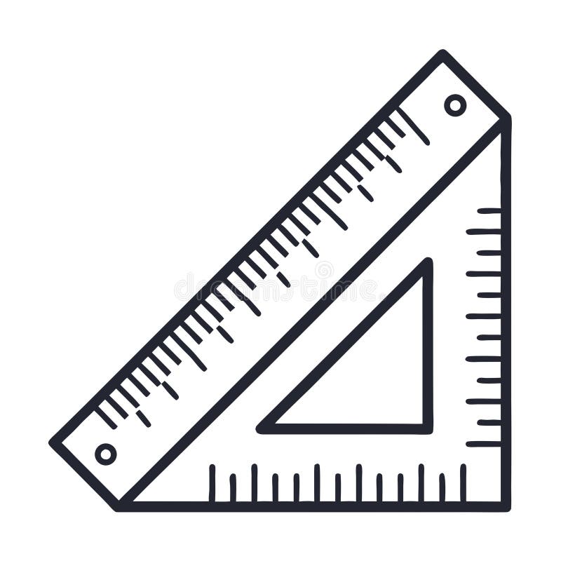 Geometric Triangle Ruler for Precision Measurement and Technical ...