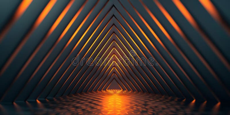 Geometric Triangle-shaped Structure with Modern Design and Sharp Angles ...