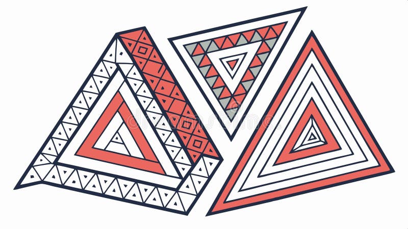 Geometric Triangle Shapes Pattern, Abstract and Modern Design Element Vector Design Generative ...