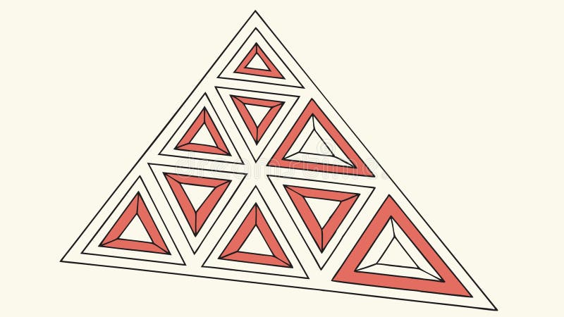 Geometric Triangle Structure Pattern Abstract Design Element Vector Design Generative Ai Stock