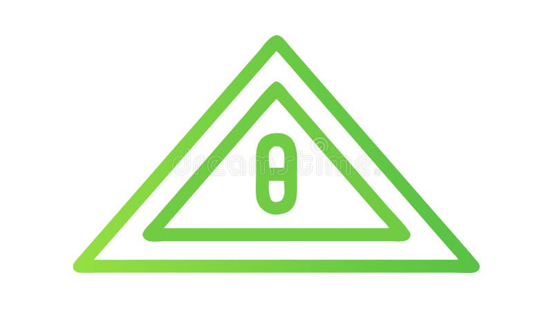 Geometric Triangle with Symbol Icon, Vector Design Generative AI Stock ...