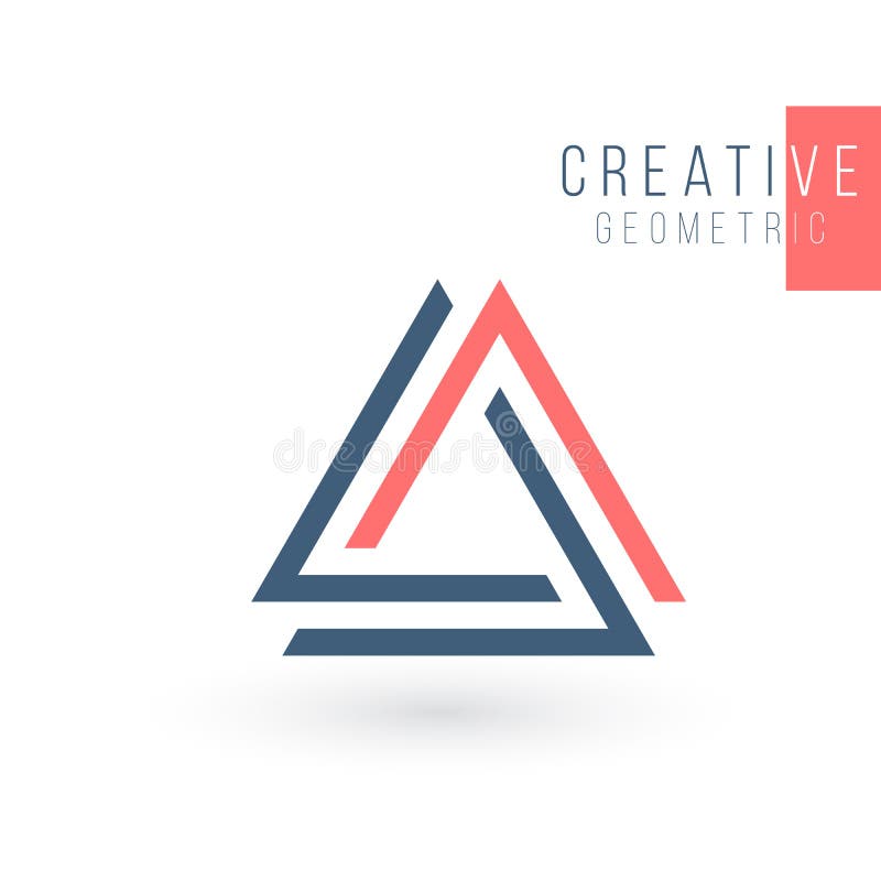 Geometric Triangle Unity Abstract Logo Design. Technology Business ...