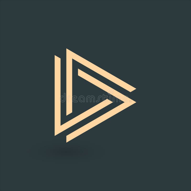 Geometric Triangle Unity Abstract Logo Design. Technology Business ...