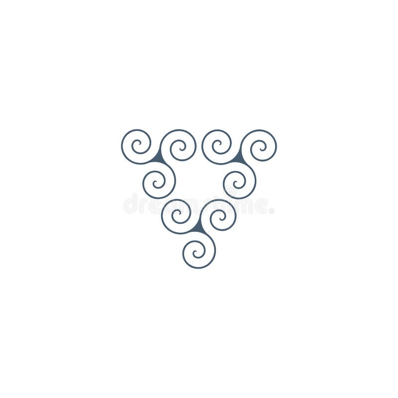 Geometric Triangle Unity Abstract Logo Design in Spiral Style ...