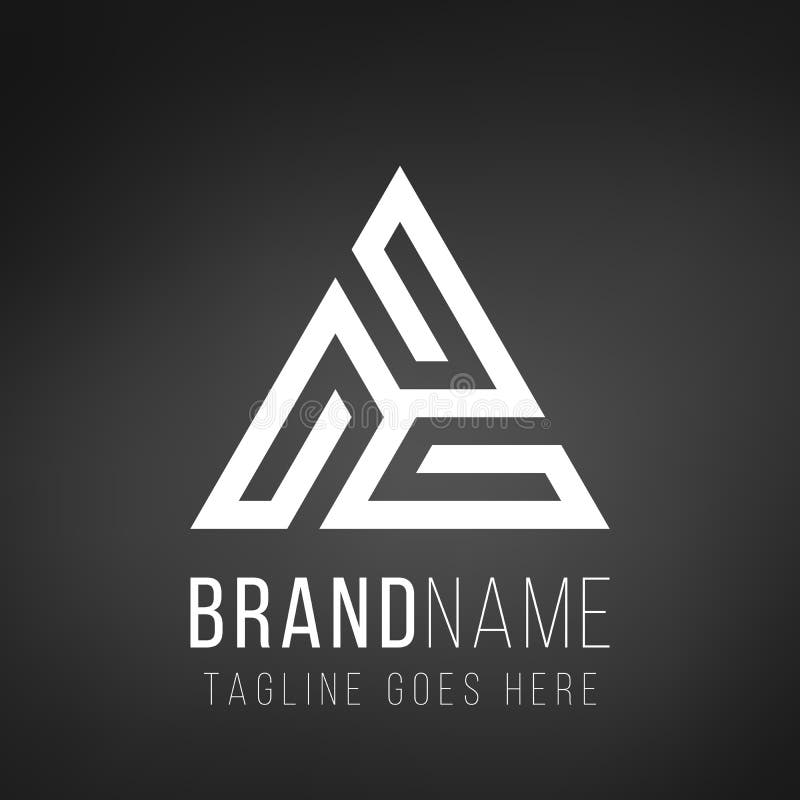 Geometric Triangle Unity or Trinity Abstract Logo Design. Technology ...