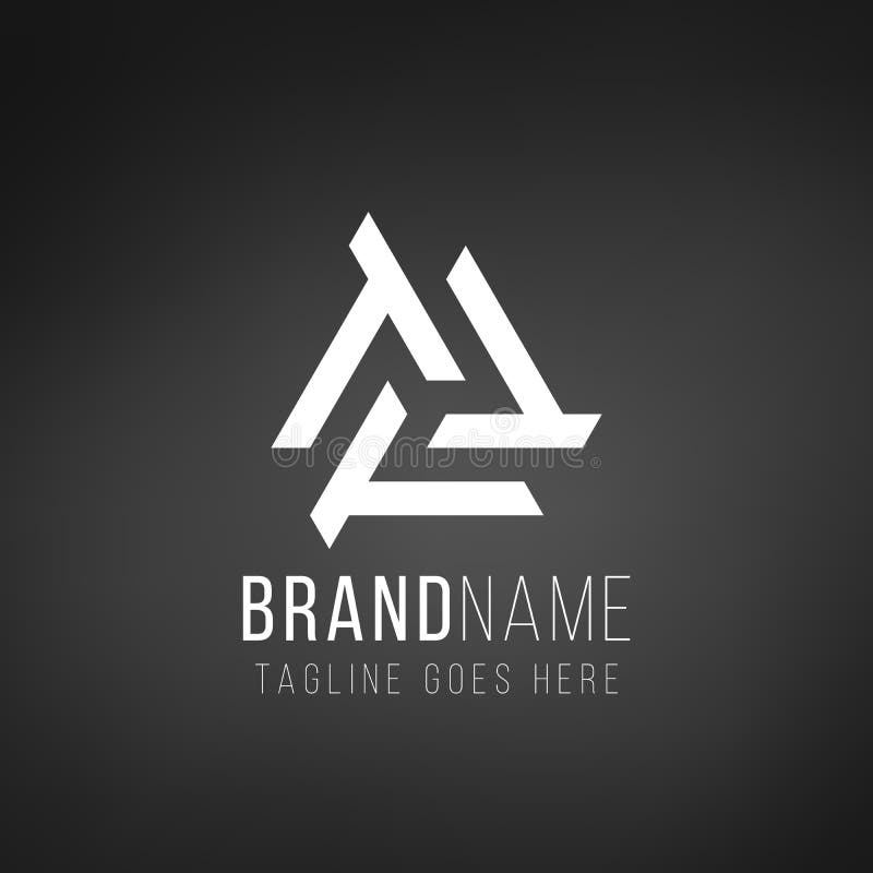 Geometric Triangle Unity or Trinity Abstract Logo Design. Technology ...