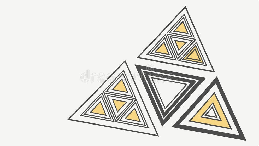 Geometric Triangles Pattern, Abstract and Modern Design Element. Vector Design Generative AI ...