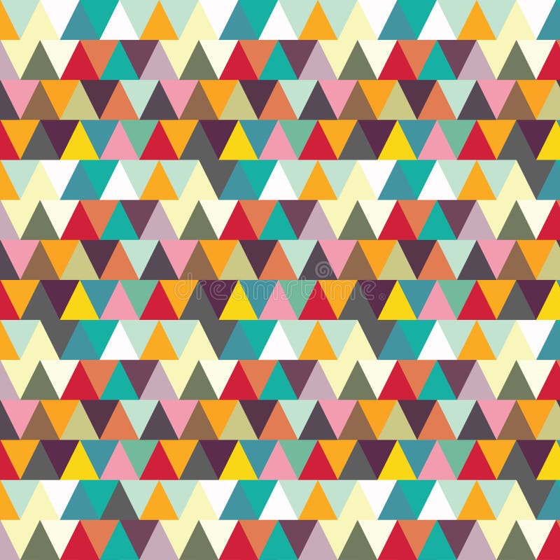 Geometric Triangles Pattern. Vector Illustration Decorative Design ...
