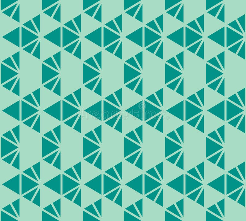 Vector Geometric Seamless Pattern with Triangles in Green and Turquoise ...
