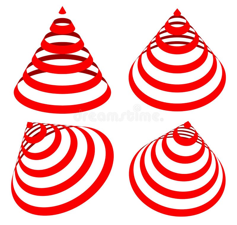 Pyramid, Cone Charts. 3-2-5-4 Levels Stock Vector - Illustration of multicolor, marketing: 81812344