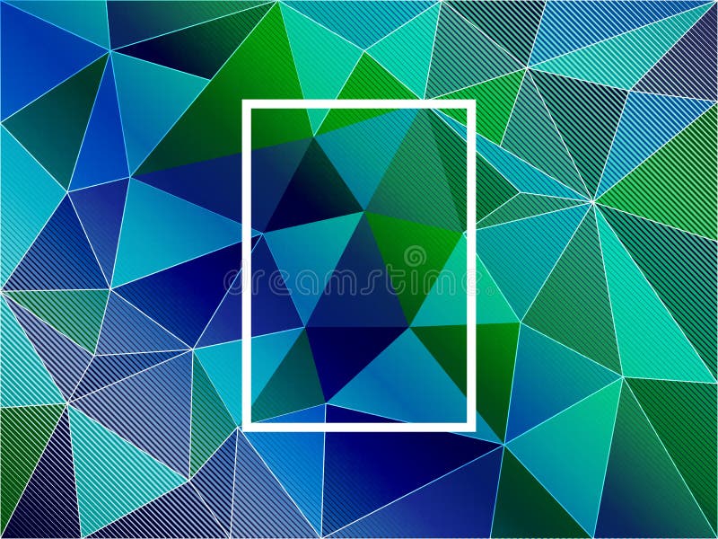 Geometric Triangular Color Background with Lines. Vector Illustrations ...