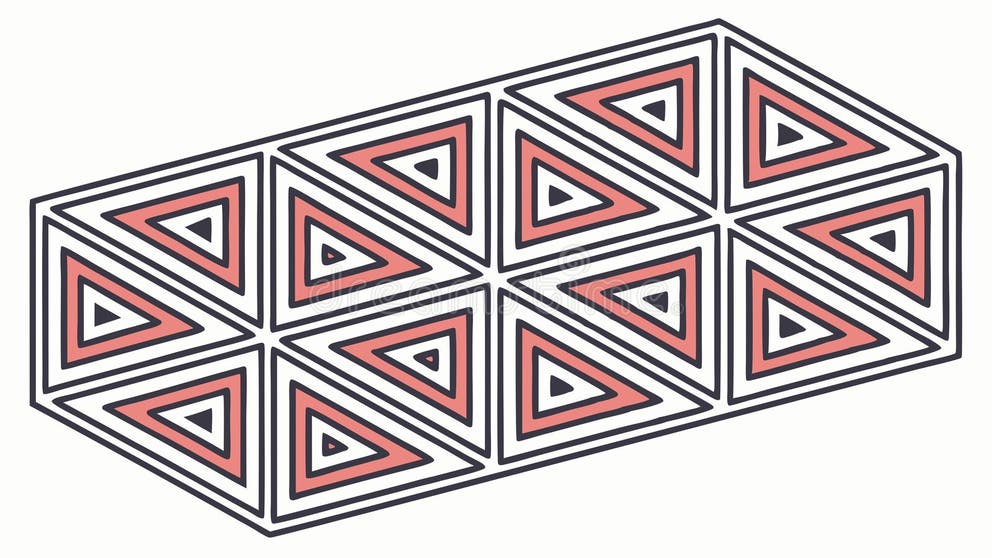 Geometric Triangular Grid Pattern, Vector Design Generative AI Stock ...