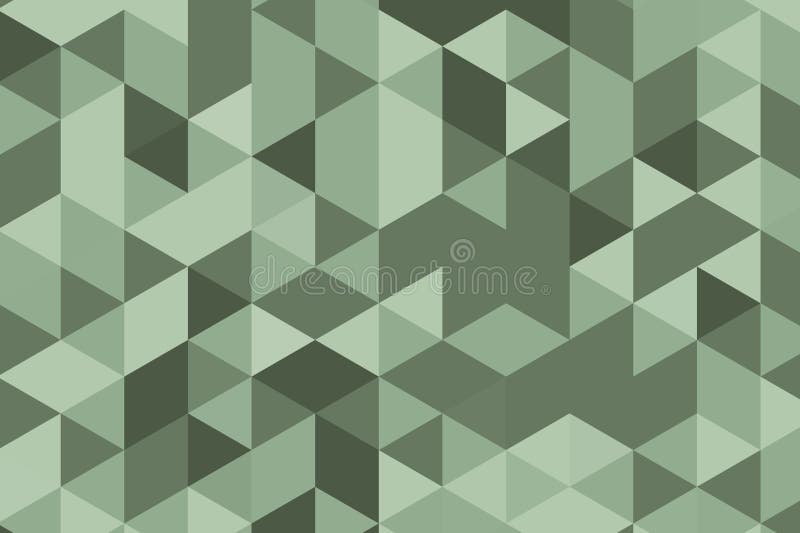 Geometric Triangular Pattern in Sage Green Tones with Structured ...
